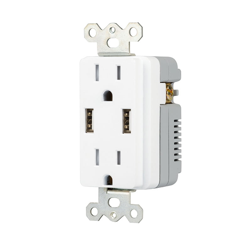 GPRU02AS31-TR Tamper-Resistant USB Charger Outlet - 15A, 3.1A USB